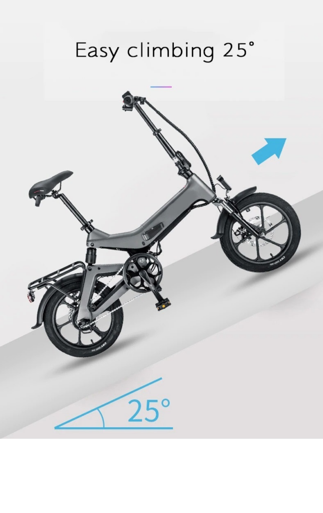 ElectronicWorks AiO-3 – Elektrische Fiets – 16 Inch E-Bike 250W